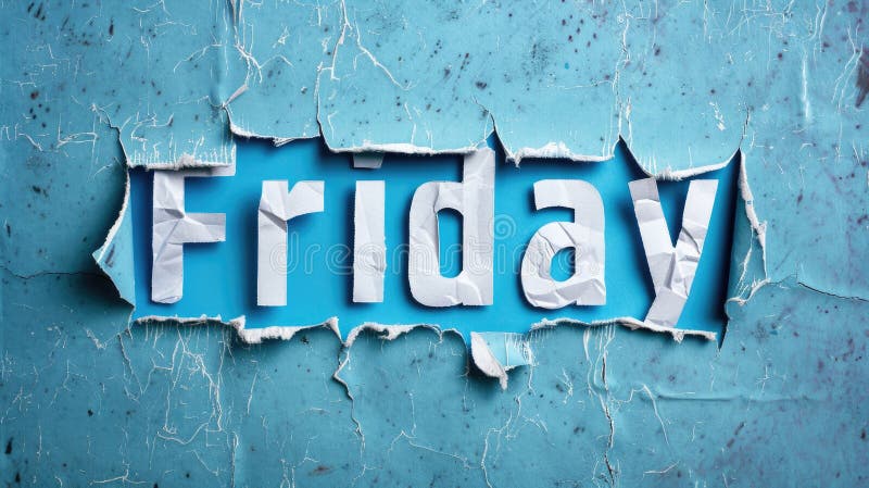 Friday Paper Note Message AI Generated Stock Image - Image of note ...
