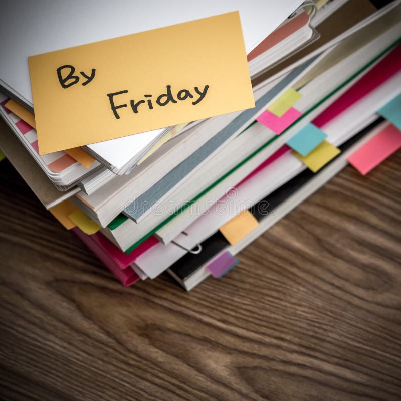 Submit by Friday; Stack of Documents. Working or Studying at Mes Stock ...