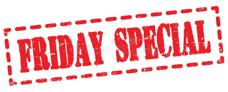 FRIDAY SPECIAL Text Written on Red Stamp Sign Stock Illustration ...