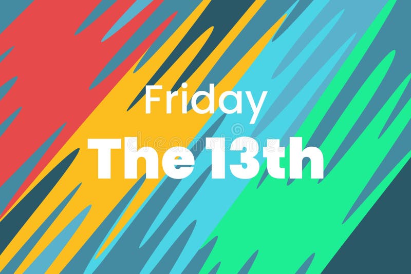 Friday 13th Poster Illustration Stock Vector - Illustration of font ...