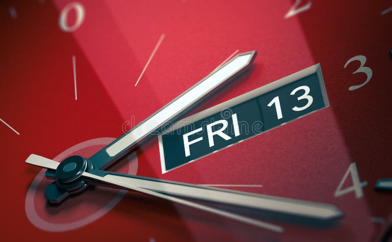 Friday the 13th stock illustration. Illustration of watch - 327037734