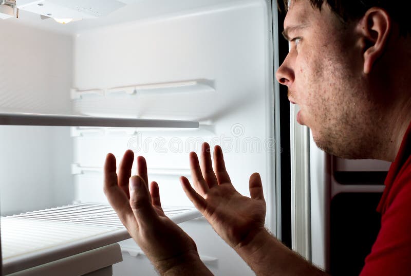 Man Trying To Find His Next Meal. it S Gone Stock Photo - Image of male ...