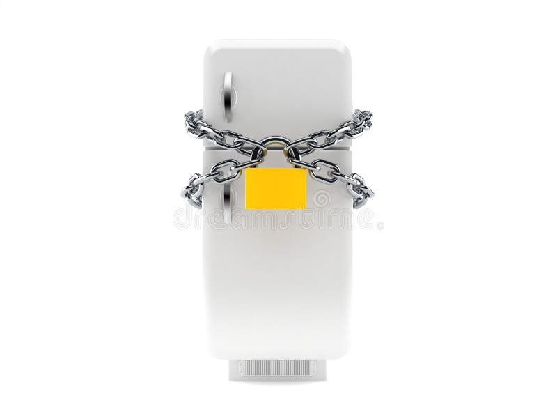 Refrigerator Chain Lock Stock Illustrations – 63 Refrigerator Chain ...