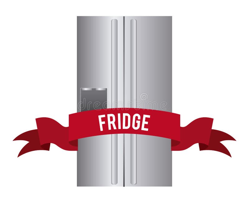 Fridge design stock vector. Illustration of electric - 45173596