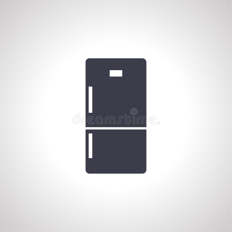 Fridge Freezer Refrigerator Icon. Stock Vector - Illustration of ...
