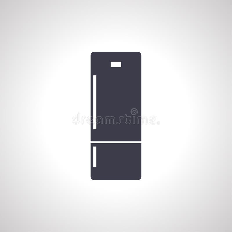 Fridge Freezer Refrigerator Icon. Stock Vector - Illustration of freeze ...