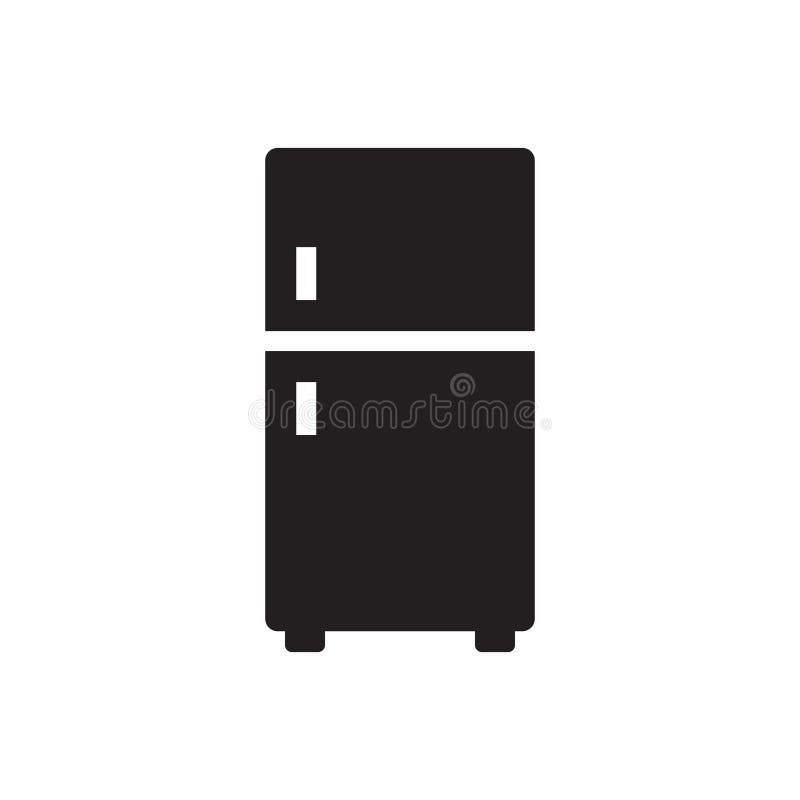 Fridge Icon - Refrigerator Icon Stock Vector - Illustration of freezer ...