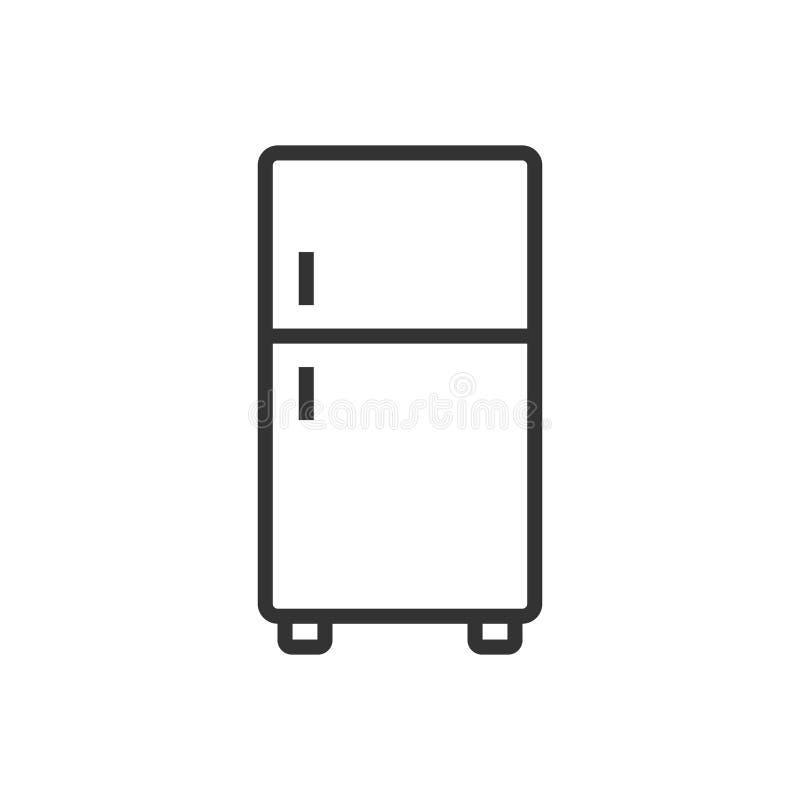 Fridge Icon - Refrigerator Icon Stock Illustration - Illustration of ...