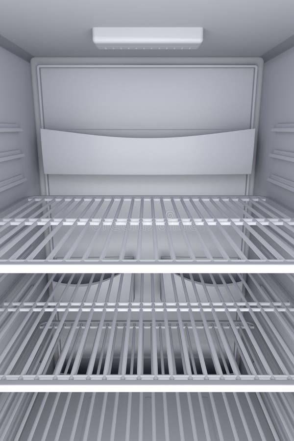 Empty fridge stock illustration. Illustration of cool - 31661623