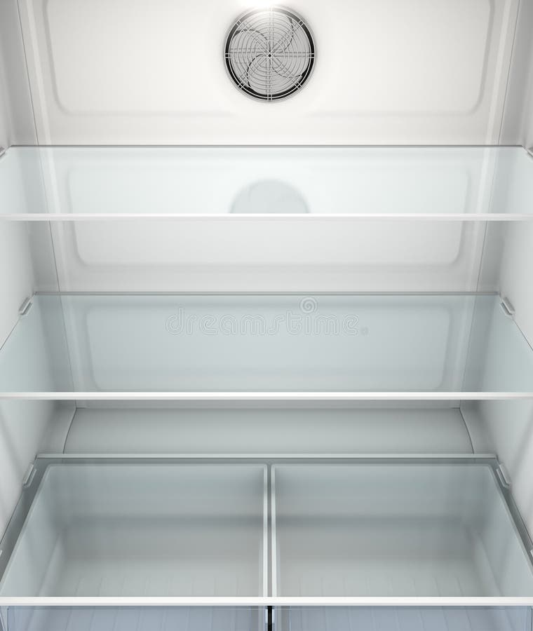 Fridge Interior stock illustration. Illustration of reveal - 116379903