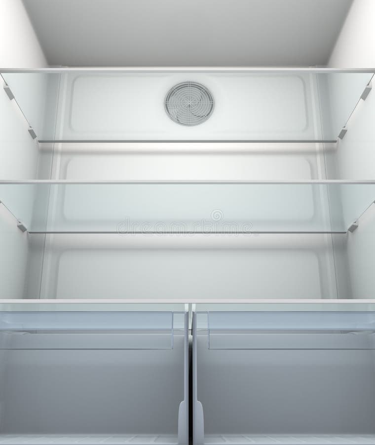 Fridge Interior stock illustration. Illustration of empty - 117228003