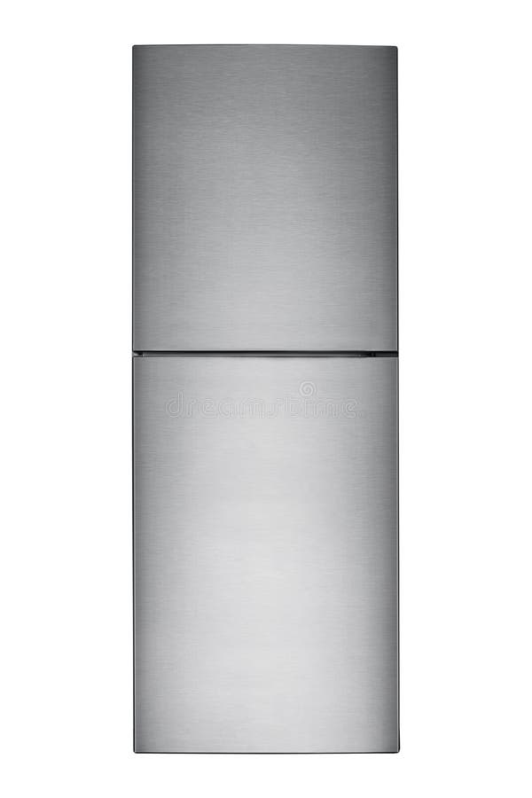 Fridge isolated on white stock photo. Image of american - 127280650