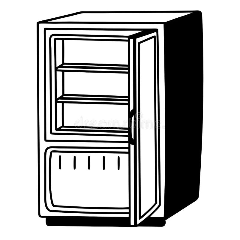 Fridge Outline Icon Line Refrigerator Outline Icons. Fridge Vector ...