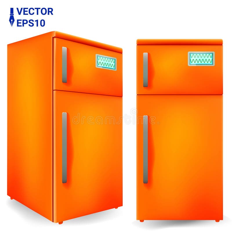 Fridge. Set of Refrigerators. Vector Graphics Stock Vector ...