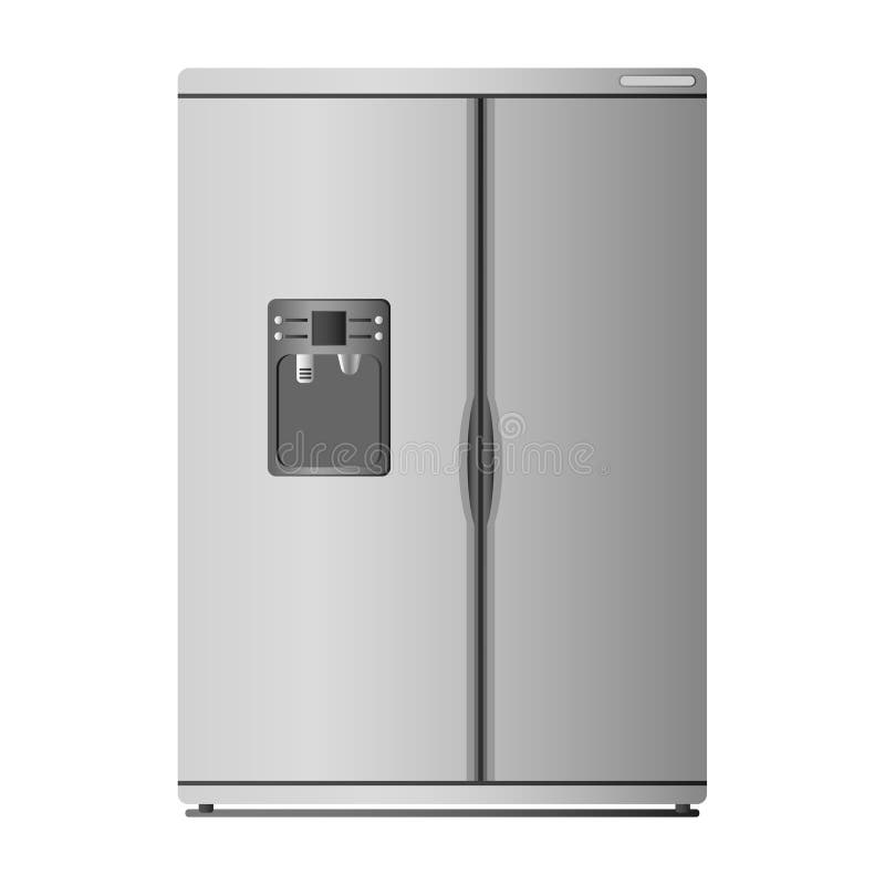 Commercial Refrigerator With Two Door Stock Vector - Illustration of ...