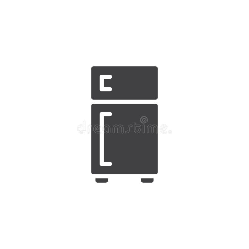 Fridge vector icon stock vector. Illustration of flat - 117359416