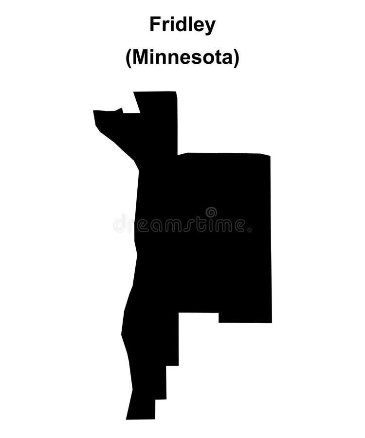 Fridley outline map stock vector. Illustration of city - 357450415