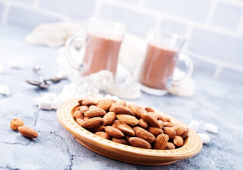 Fried almond stock image. Image of almond, seed, group - 100659971