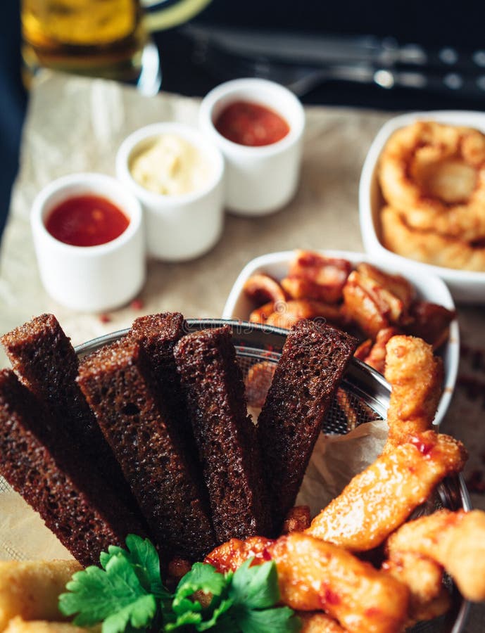 Appetizer beer set stock image. Image of food, group - 108052139