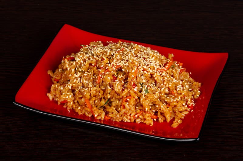 Fried asian rice stock photo. Image of nutrition, onion - 126775822