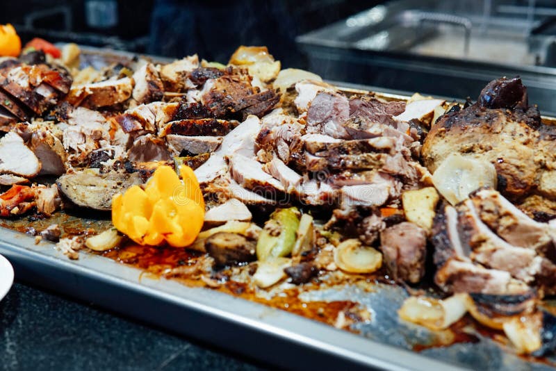 Fried and Baked Food Delicious Cuisine Food Stock Photo - Image of ...