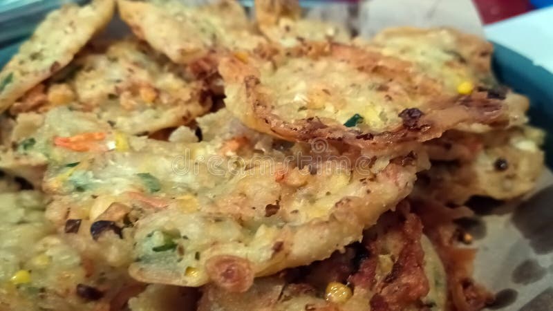 Fried Bakwan from Indonesian Stock Photo - Image of appetizer, junk ...