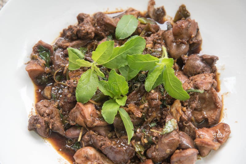 Chicken innards stock photo. Image of delicious, fried - 56001002