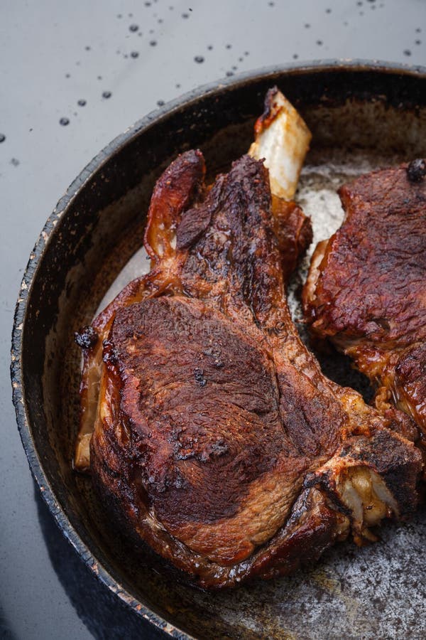 Fried beef stock image. Image of food, beefsteak, frying - 44261755