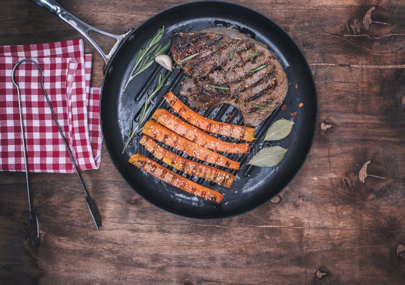 Beef Stack with Spices Cooked with Carrot Stock Image - Image of lunch ...