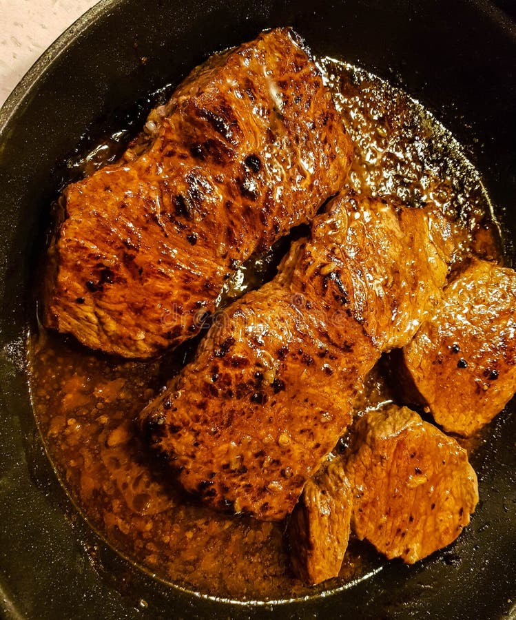 Fried beef Steak stock photo. Image of angus, mignon - 166924584