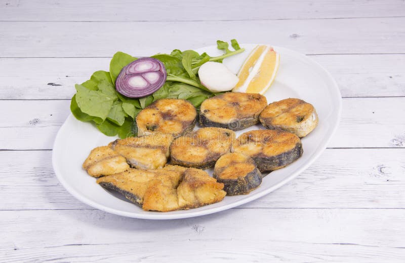 Fried bonito the fish stock photo. Image of pelamis - 185368654