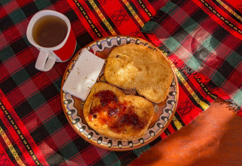 Fried bread slices stock image. Image of cereal, bread - 100608825