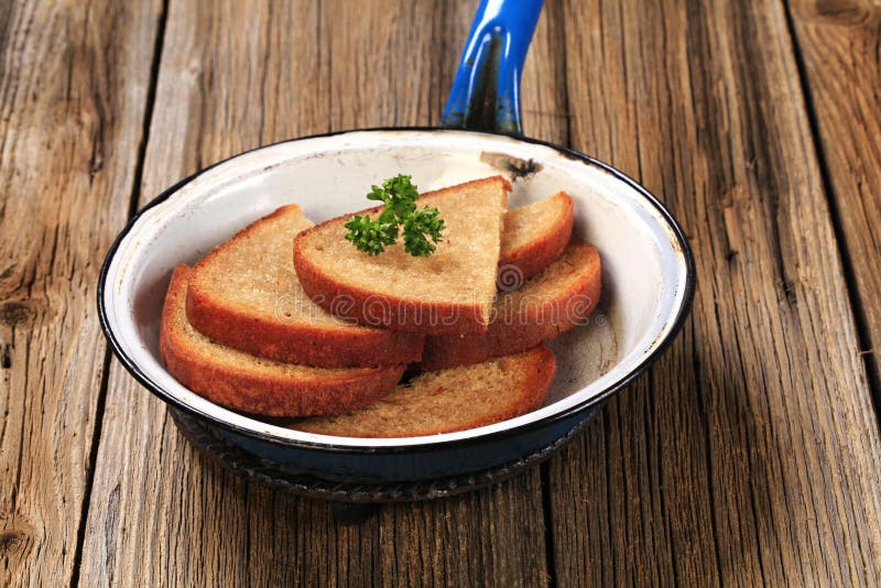 Fried bread stock image. Image of cooked, accompaniment - 49150349