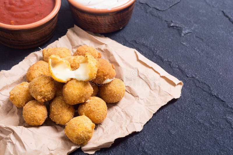 Fried breaded cheese stock image. Image of croquette - 101938819