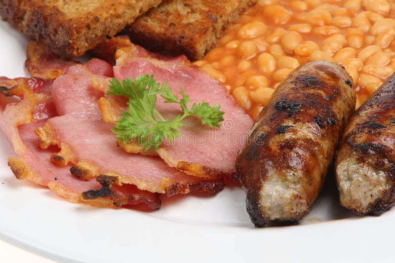 Fried Breakfast stock image. Image of breakfast, isolated - 4195629