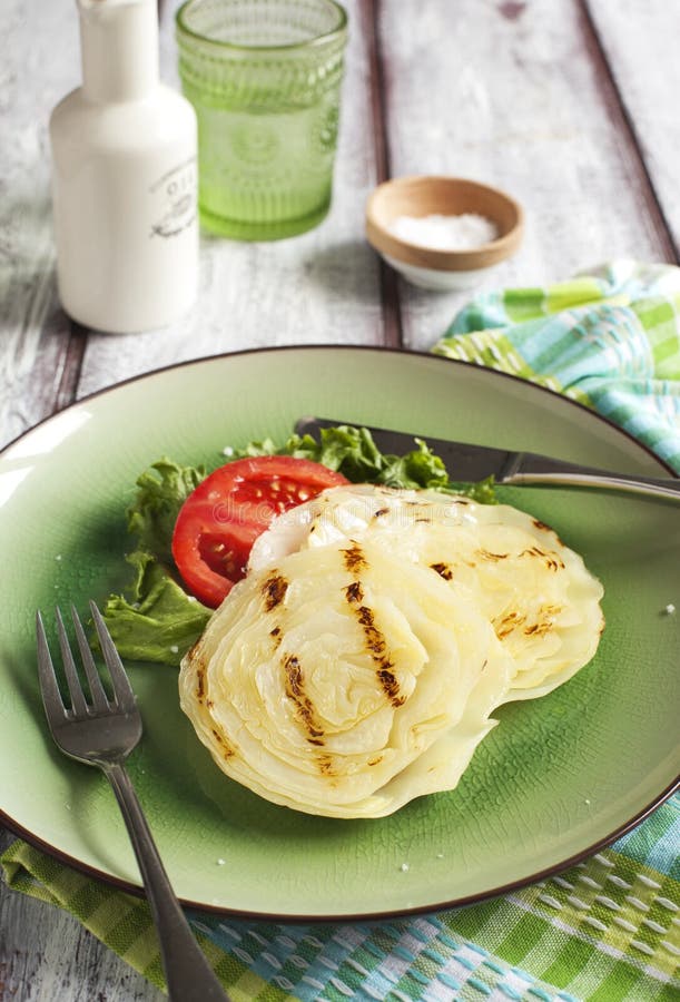 Fried cabbage stock image. Image of portion, knife, healthy - 39706427
