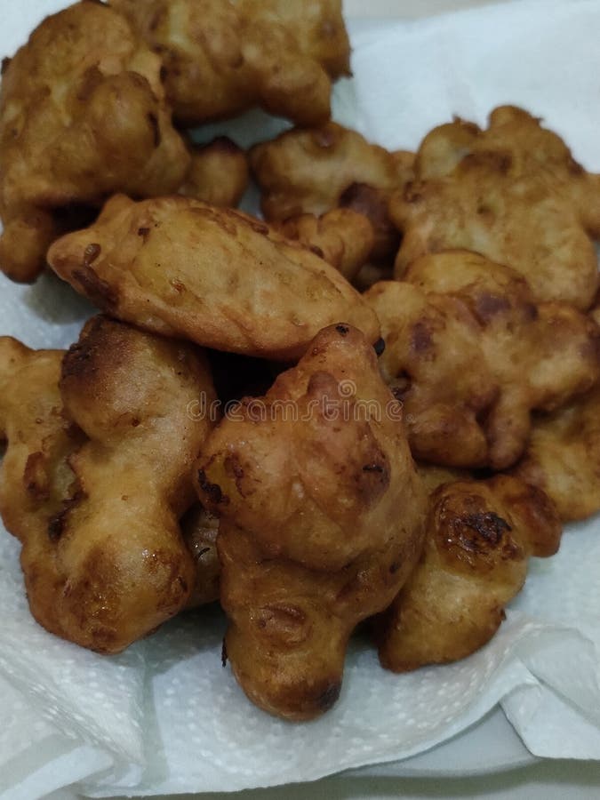 Fried Cake Banana on My Village Stock Photo - Image of village, cake ...