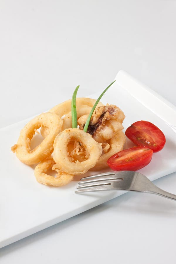 Fried Calamari photo stock. Image du assiette, seafood - 31570828
