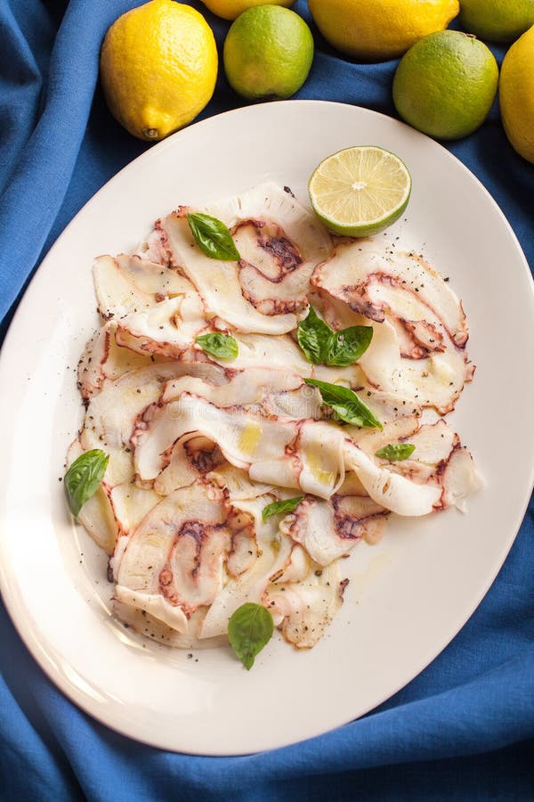 Calamari on the plate stock photo. Image of mediterranean - 57237564