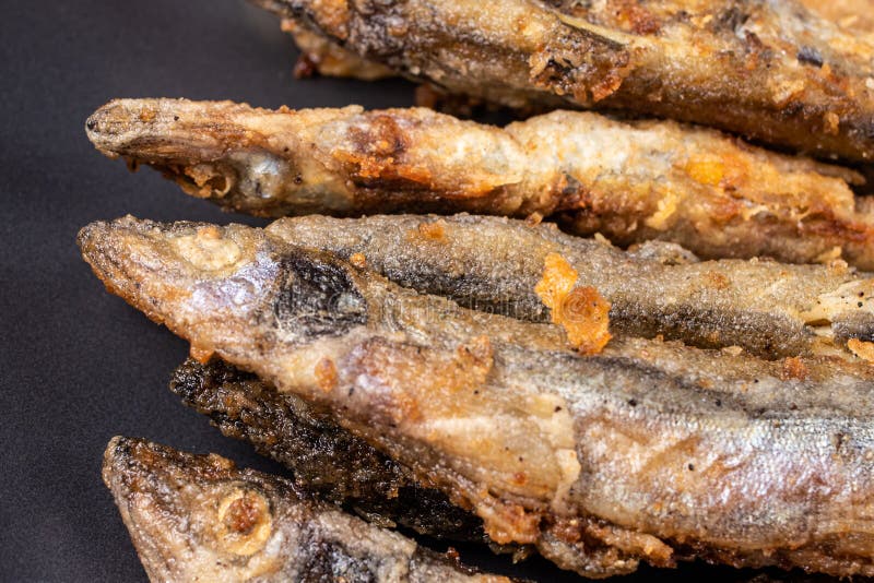 Fried Capelin Fish on a Plate. Stock Photo - Image of fishing, cook ...