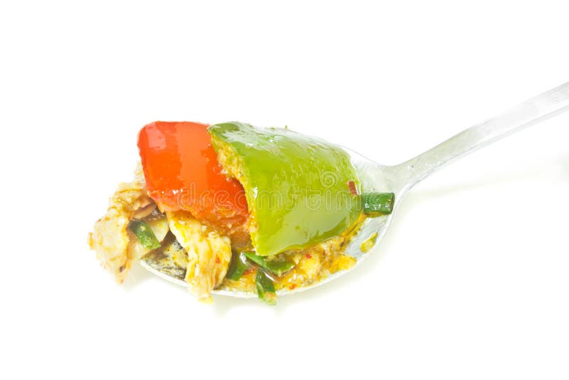 Fried Capsicum stock image. Image of cooking, food, nutrition - 56627673