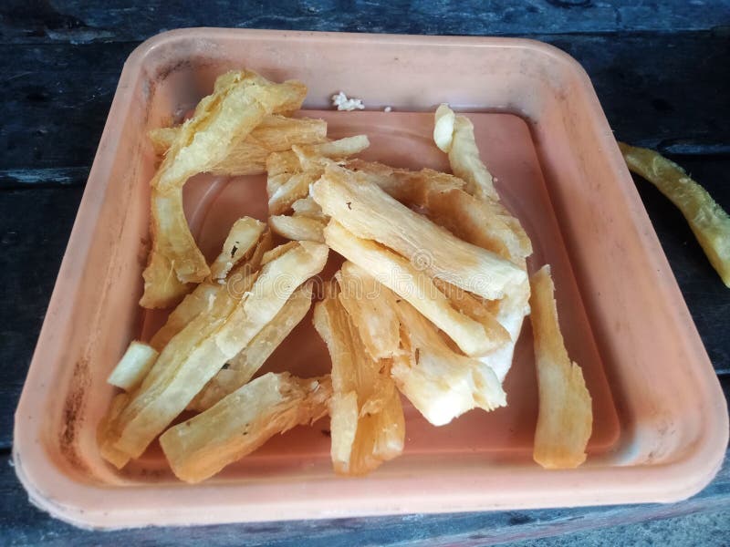 This is Fried Cassava in a Container Stock Photo - Image of sandwich ...