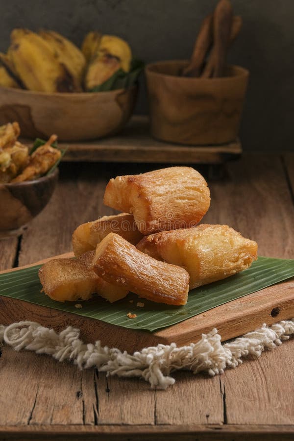 Fried Cassava with Cheese Still Life Stock Image - Image of topping ...