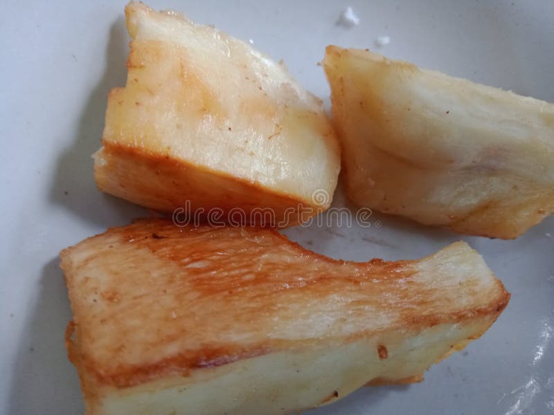 Fried Cassava, is a Typical Indonesian Food Stock Photo - Image of ...