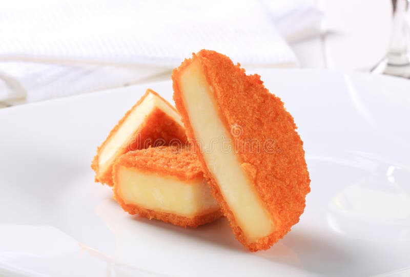 Fried cheese stock image. Image of food, fried, breaded - 55777557