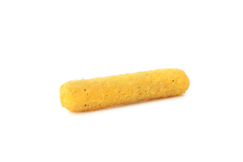 Fried Cheese Stick Isolated on White Background Stock Image - Image of ...