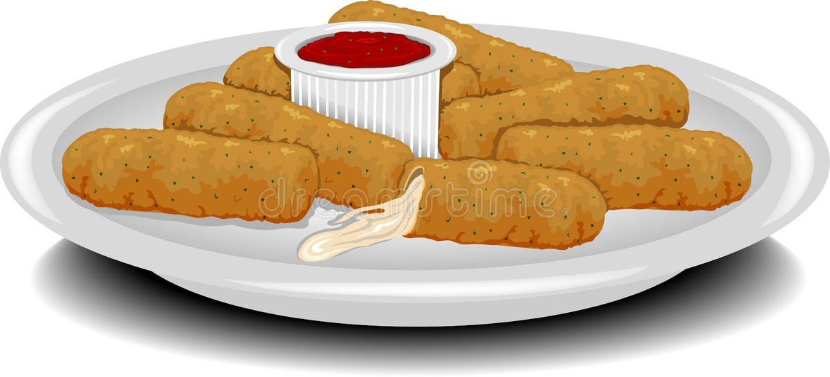 Mozzarella Sticks Stock Illustrations – 1,174 Mozzarella Sticks Stock ...