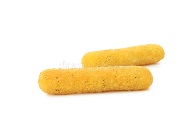 Fried Cheese Sticks Isolated on White Background Stock Photo - Image of ...