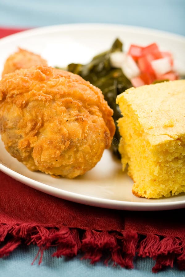 Fried Chicken with Veggies 3 Stock Photo - Image of macaroni, squash ...