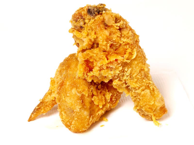 Fried chicken stock image. Image of dinner, isolated - 14063731